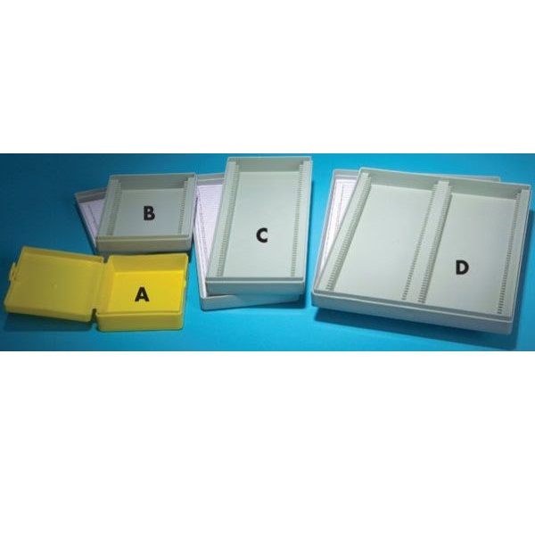 United Scientific Slide Storage Boxes, Plastic, For 100 Slides SBP100