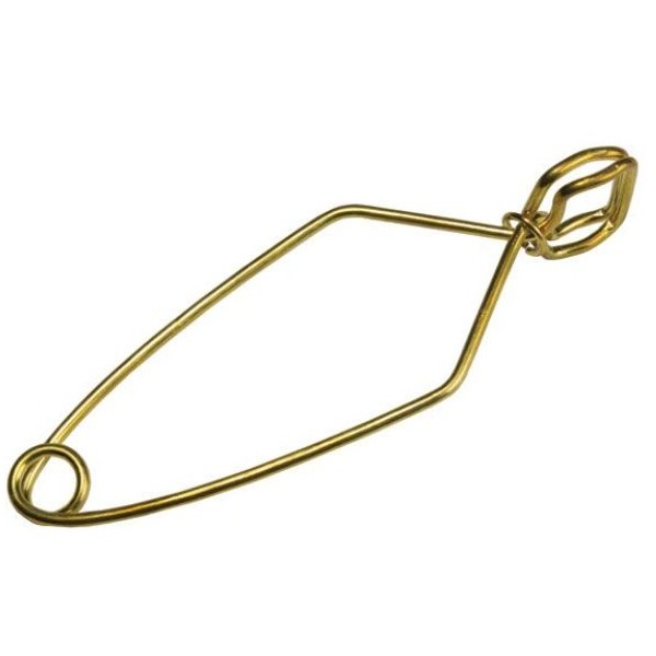 United Scientific Test Tube Clamp, Brass Wire, Without Finger Grips TTCL02