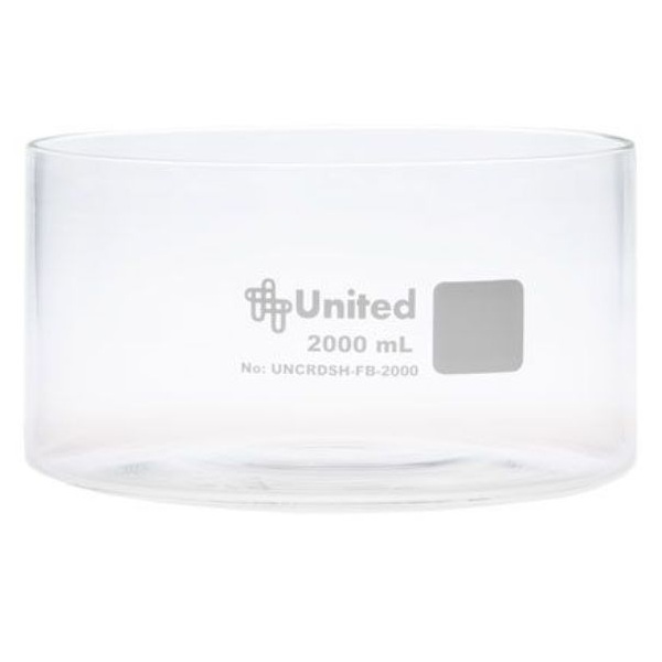 United Scientific 2000 ml CrystalClear Crystallizing Dishes, Without ...