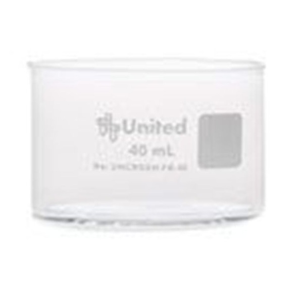United Scientific 40 ml CrystalClear Crystallizing Dishes, Without ...