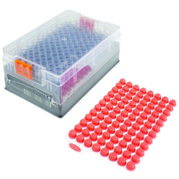 United Scientific 1 ml 2D Tubes Push Caps UNSLT002-2D-PC-PK10