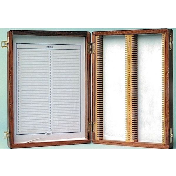 United Scientific Slide Storage Boxes, Wooden, For 25 Slides WSB025