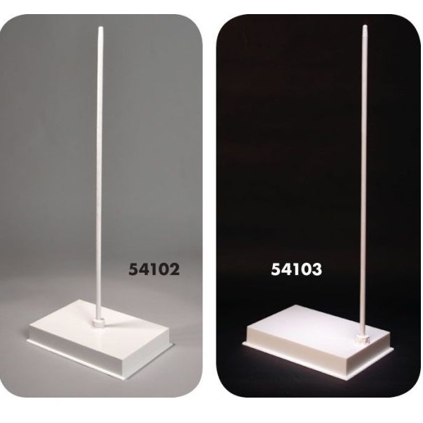 United Scientific 8" X 12" Base, 30" Rod - Center Hole Support Stands ...