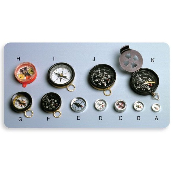 United Scientific 18mm Magnetic Compasses, Glass Top And Bottom CBSG18