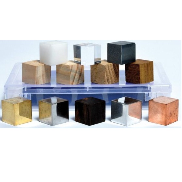 United Scientific Density Cube Set of 12, In Plastic Storage Box DCSET12