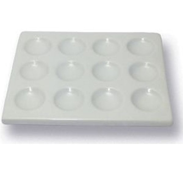 United Scientific 6 Well Spot Plates, Porcelain JSC006
