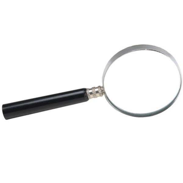 United Scientific 100mm Diameter Hand Lens-Metal Frame MFG100