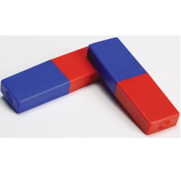 United Scientific Red/Blue (Pair) 3" X 1" X 0.5" Magnets, Plastic ...