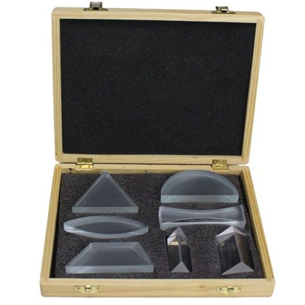 United Scientific Prism and Lens Set, Set Of 7, Glass OPSETG2 Lab ...