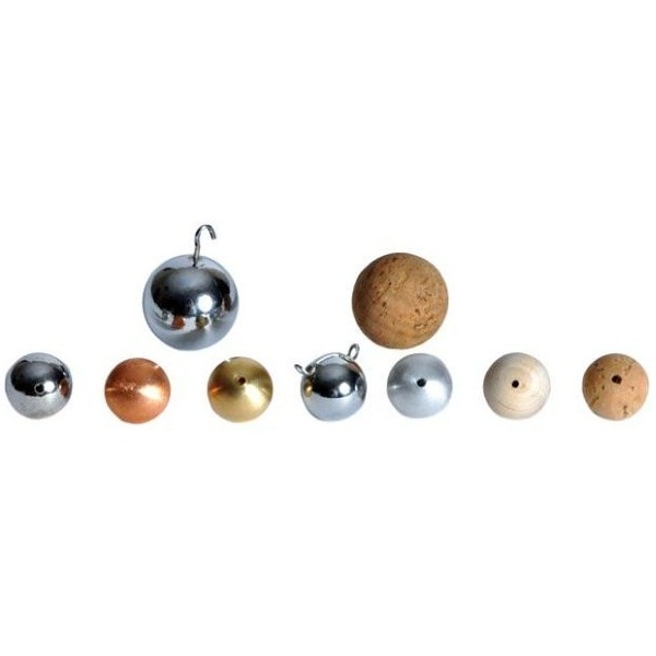 United Scientific 25mm Diameter Pendulum Balls, Drilled Aluminium Ball ...