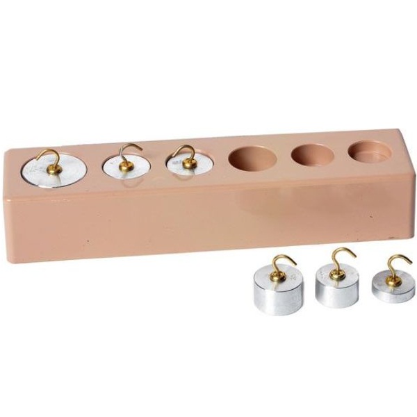 United Scientific Hooked Weight Set of 6, Aluminum WSAL06