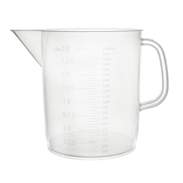 Eisco 2000ml Measuring Jug Short Form, Euro Design - Polypropylene ...