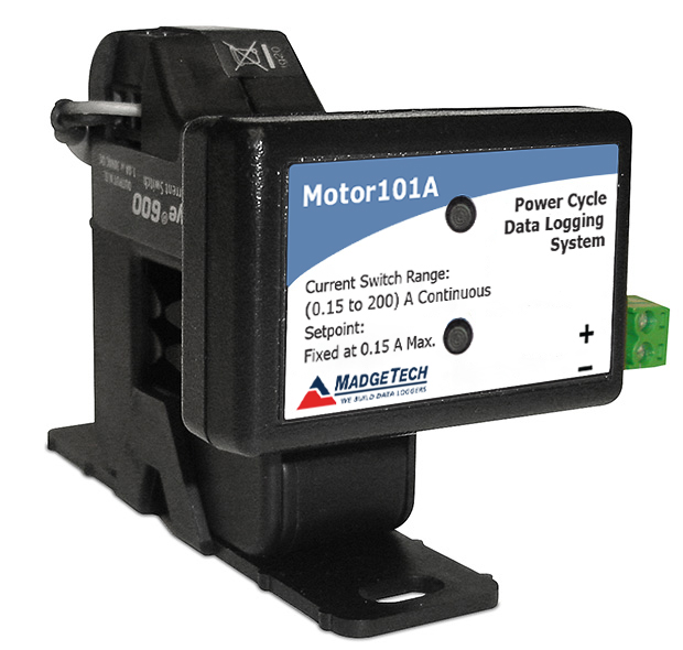 Madgetech MOTOR101A Data Logging System To Monitor The On/Off Status Of ...