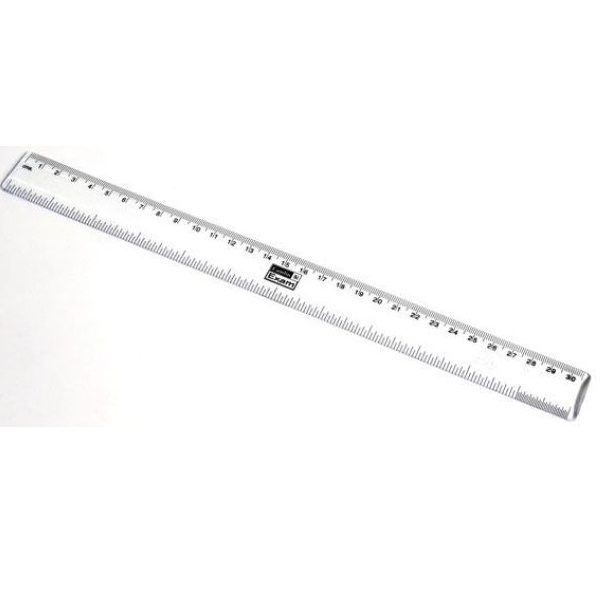 United Scientific 12" Clear Plastic Rulers SCALE12