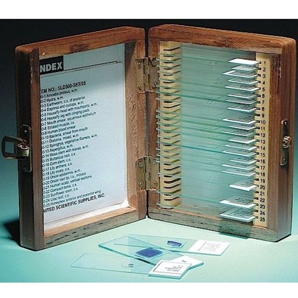United Scientific Prepared Slide Set of 25 SLD500-SET/25