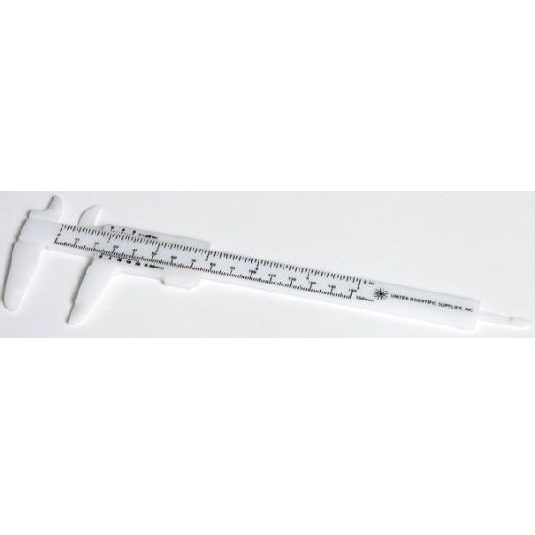 United Scientific Vernier Calipers, Polypropylene VCP001