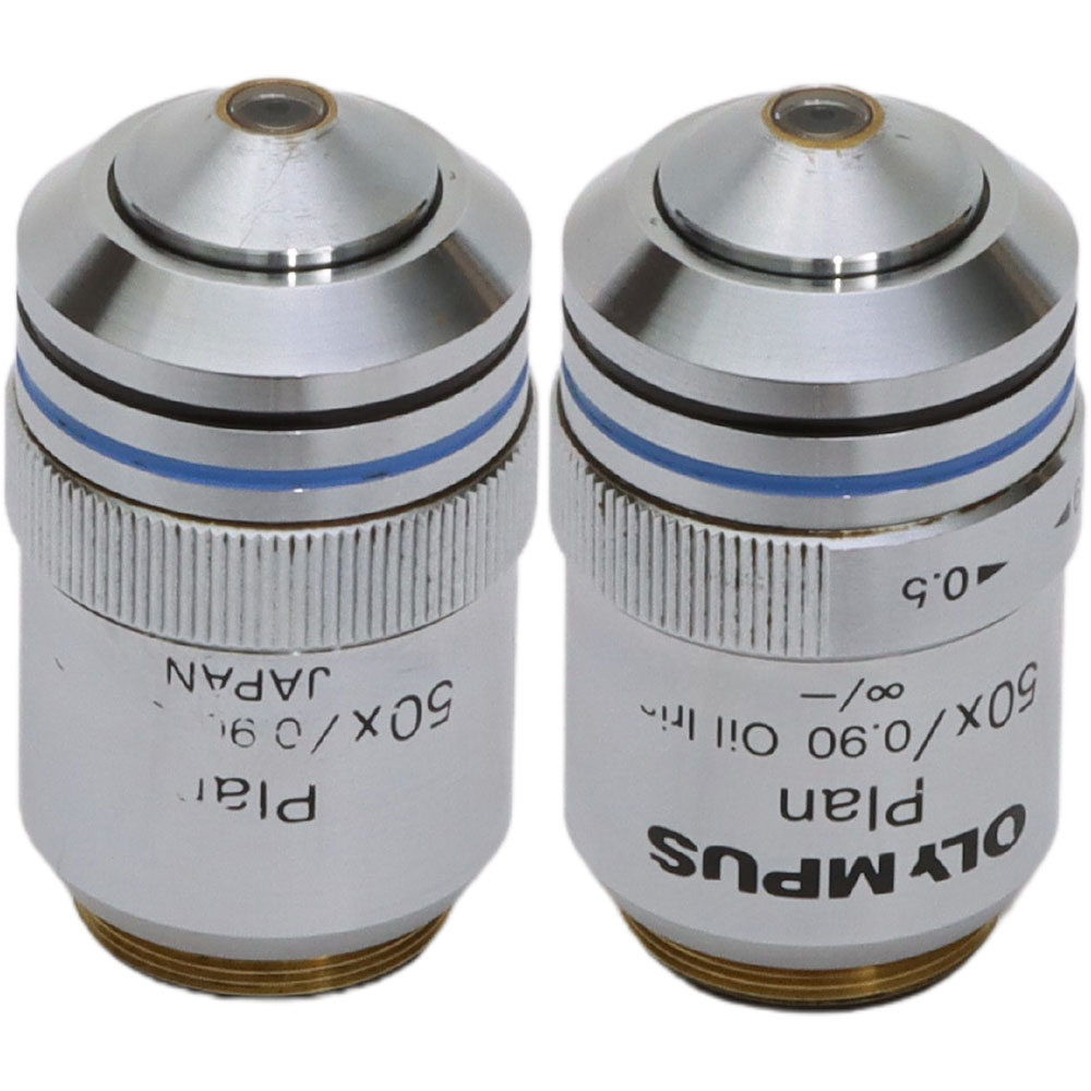 Olympus Plan 50x/0.90na Oil Objective Lab Equipment | spectraservices.com