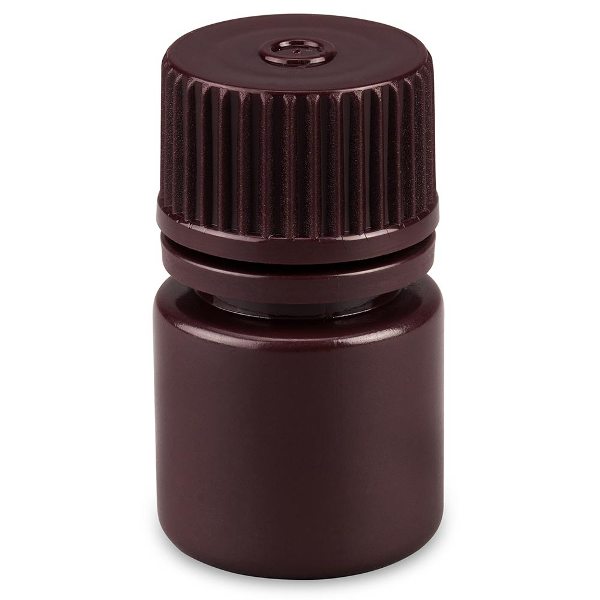Globe Scientific 8mL Diamond Essentials Bottle HDPE with Amber PP ...