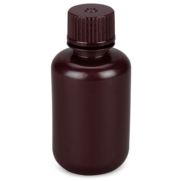 Globe Scientific 60mL Diamond Essentials Bottle HDPE with Amber PP ...