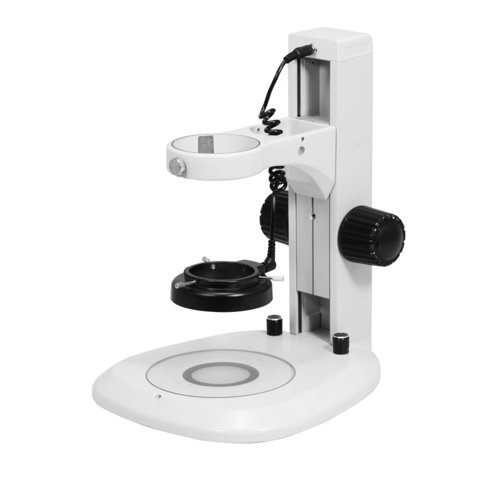 Opti-Vision Microscope Track Stand, 76mm Coarse Focus Rack, LED Ring ...