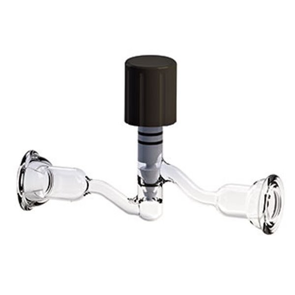 Ace Glass Stopcock Adapter, 15mm O-Ring Joints Top & Bottom, 0-10mm ...