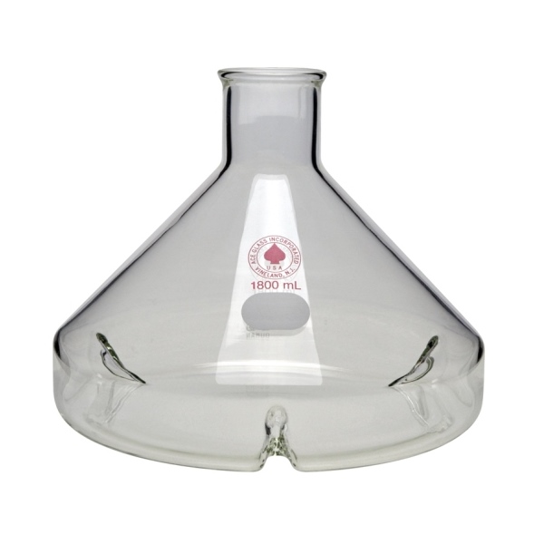 Ace Glass Flask, Fernbach, 2800ml, Triple Baffled, #13 Stopper Size ...