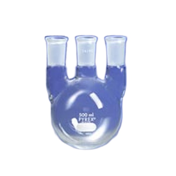 Ace Glass Flask, Boiling, 250ml, Three Neck, 24/40 Center, (2)24/40 ...