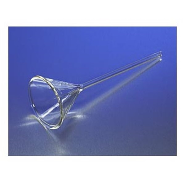 Ace Glass 75mm Fluted Long Funnel, cs/12, 6160-75 4153-19