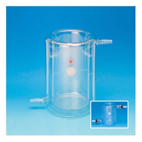 Ace Glass Beaker, 100ml, Jacketed, Glass Hose Connections For 3/8In ...