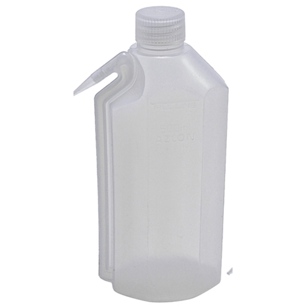 Dynalon Azlon White 500 ml Sloped LDPE Wash Bottle 506805-0500