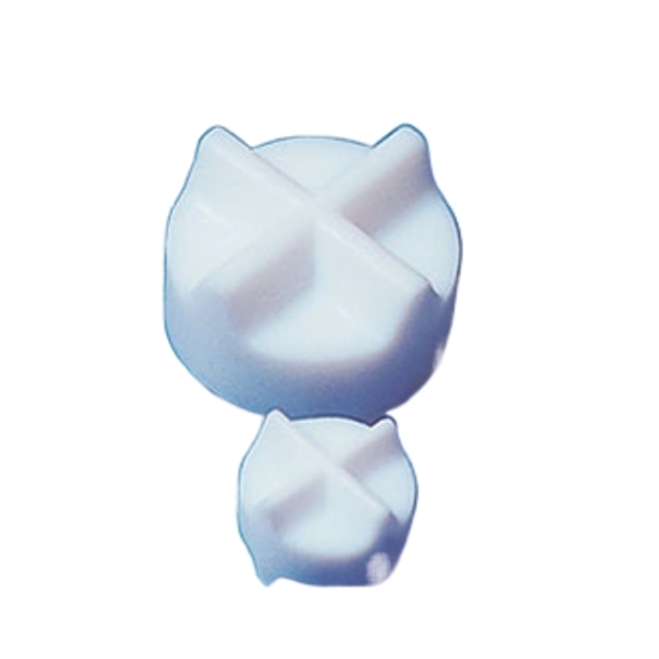 Ace Glass Stirbar, PTFE, Round With X Top, 9mmdia X 6mmh 13666-04