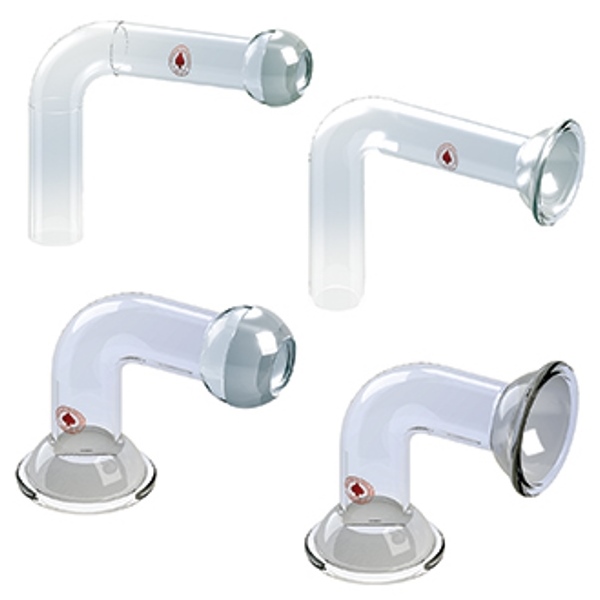 Ace Glass Adapter, 90 Degree, 12/5 Ball To Plain Tube End 5072-20 Lab ...