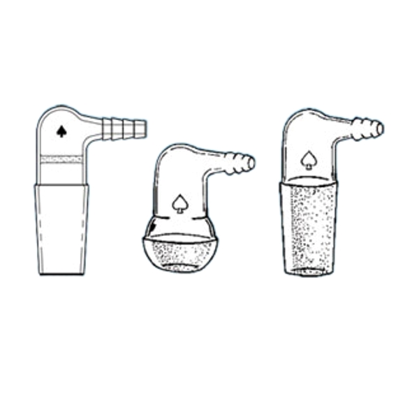 Ace Glass Adapter, Hose Connection, Bent, 28/15 5205-25 Lab Equipment ...