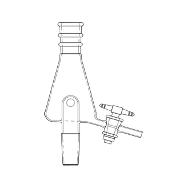 Ace Glass 24/40 Sampling Adapter, #7 Stopcock Take-Off 5245-04 Lab ...