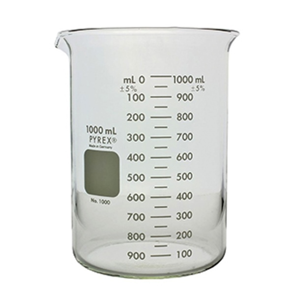 Ace Glass Beaker, 4L, 160mm od, 250mm Height, cs/6, sp/1, 1000-4L ...
