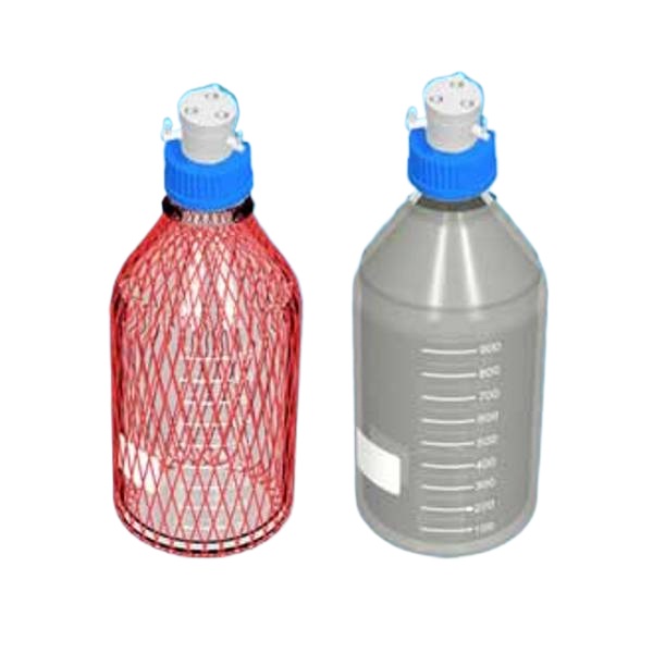 Ace Glass Cap, Omnifit, Gl45, 4 Valves, 1/4-28UNF(Female) 5414-502