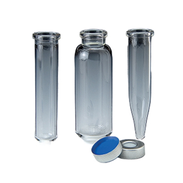 Ace Glass Vials, Microwave, 0.5ml-2ml, Conical Bottom, 20mm Flange Top ...