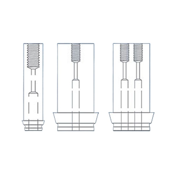 Ace Glass #25 1/4"-28 Unf Easy Adapter 5810-25
