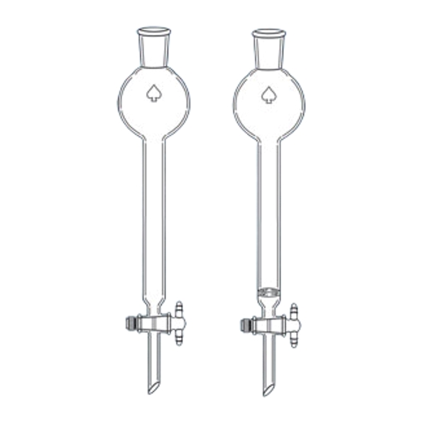 Ace Glass 50mm Id X 30cm Chromatography Column, 24/40 Outer Top, 500ml ...