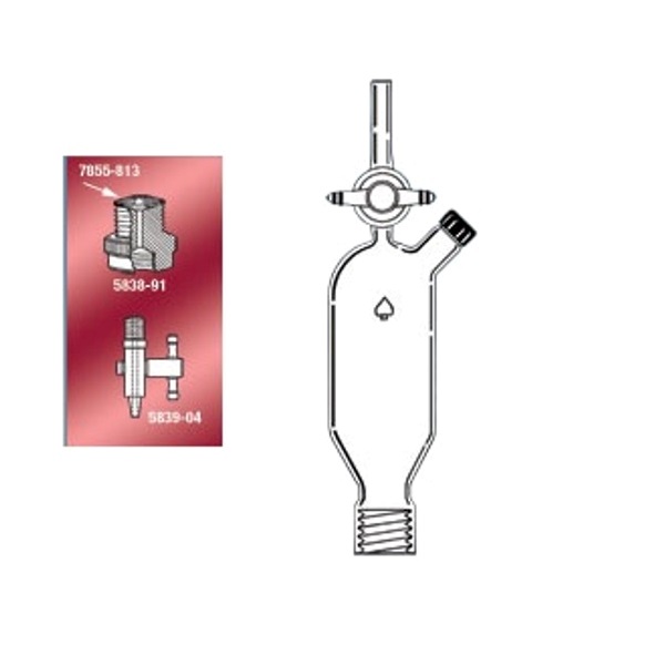 Ace Glass 20ml #15 Side Peptide 6404-30 Lab Equipment | spectraservices.com