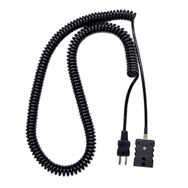Ace Glass Sensor Cord, Coiled, J-Kem, T Type, Smp, 10Ft 12190-03