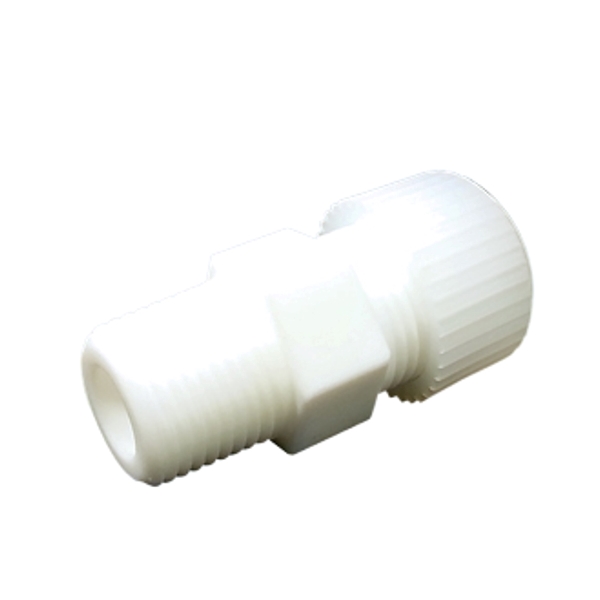 Ace Glass PTFE 1/4in Tube Compression Fitting To 1/4in Male NPT 12709-18