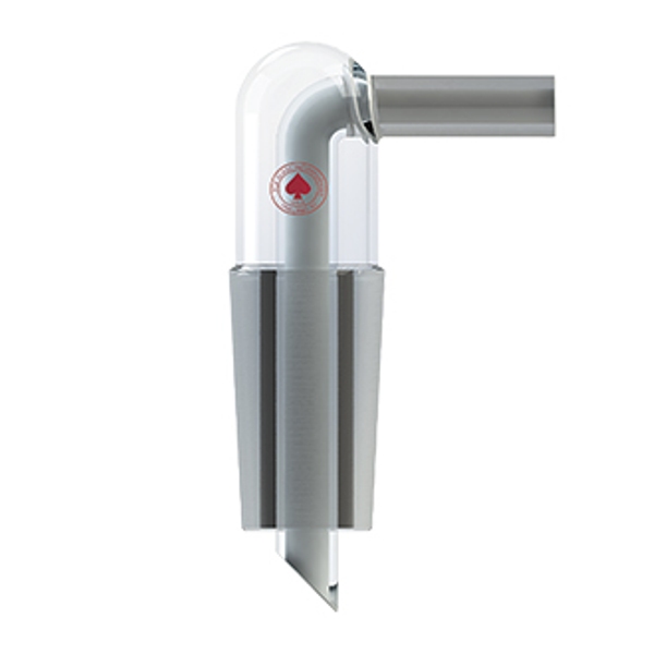 Ace Glass Adapter, Right Angle Tube Compression, 14/20, 1/4In Od Ground ...