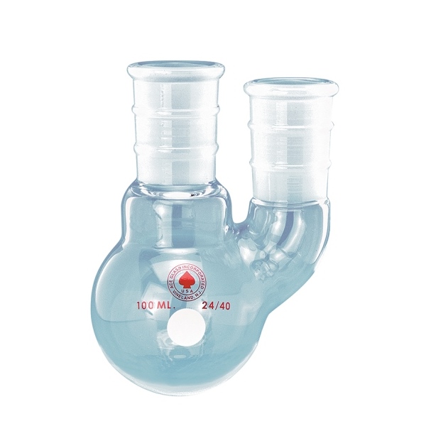 Ace Glass Flask, Round Bottom, Heavy Wall, 100ml, 24/40 Center, 24/40 ...
