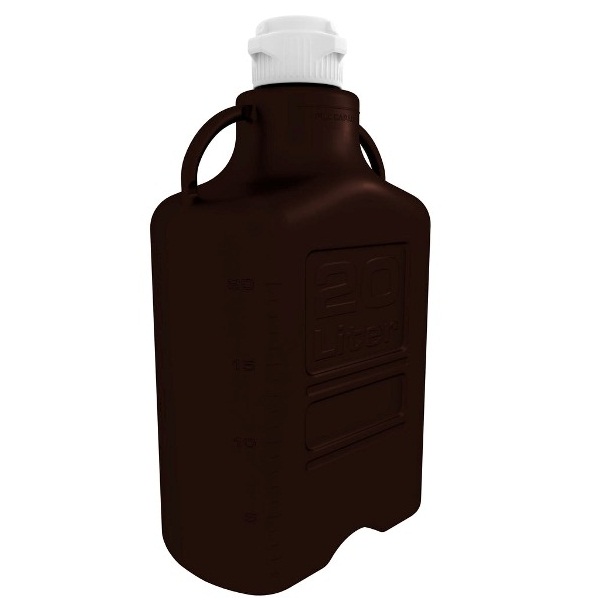 Foxx Life Sciences EZBio Carboy, Dark Amber PP, 20 L, No Spigot 83 mm ...