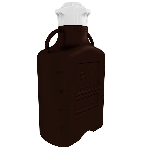 Foxx Life Sciences EZBio Carboy, Dark Amber PP, 20 L, No Spigot 120 mm ...