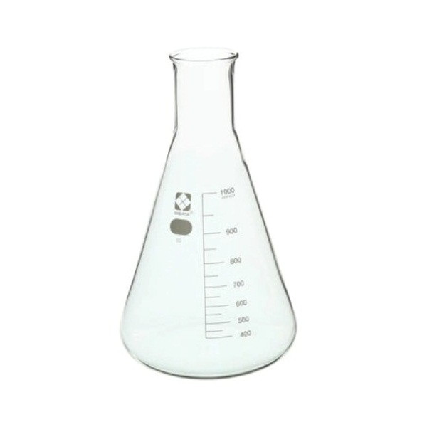Veegee Scientific 1000mL Sibata Glass Erlenmeyer Flasks, (Pack of 10 ...
