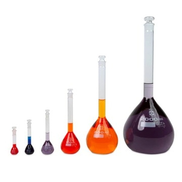 Veegee Scientific 250mL Sibata Volumetric Flasks, Glass Stopper (Pack ...