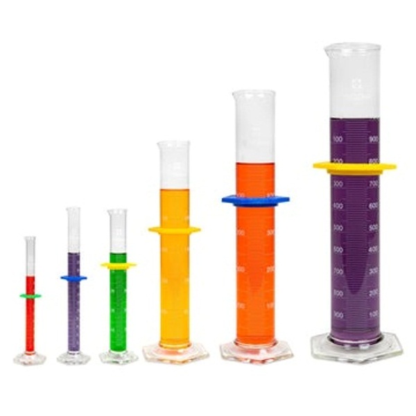 Veegee Scientific 1000mL Graduated Cylinders, Class B (Pack of 2) 2351 ...