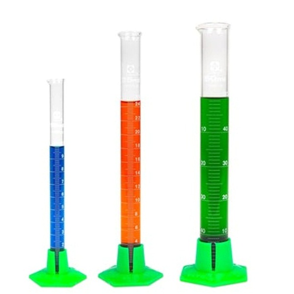 Veegee Scientific 25mL Graduated Cylinders, Student Grade (Pack of 6 ...